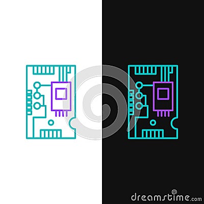 Line Electronic Computer Components Motherboard Digital Chip Integrated ...