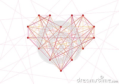 Line Of Heart Cartoon Vector | CartoonDealer.com #37108761