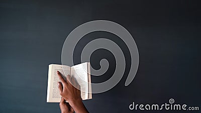 Line by Line Reading Using Finger Point Stock Footage - Video of ...