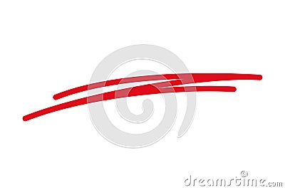 Line Marker Underline Shape, Underlining With A Red Line, Crossing Out ...