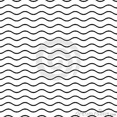 Linea Ondulata Senza Cuciture Modello Illustrazione Vettoriale ...