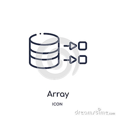 Linear Array Icon From Geometry Outline Collection. Thin Line Array ...