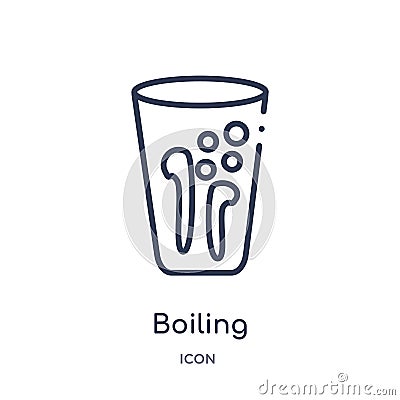 Linear Boiling Icon From Drinks Outline Collection. Thin Line Boiling ...