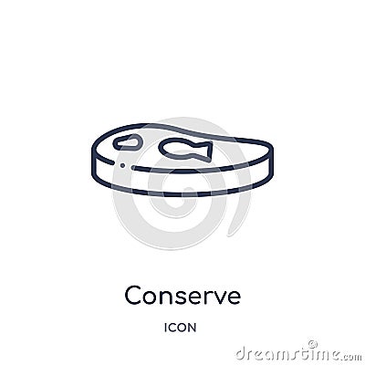 Linear Conserve Icon From Kitchen Outline Collection. Thin Line ...