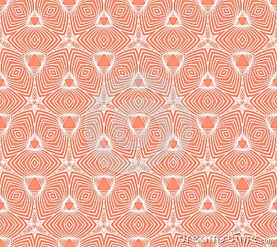 Linear Geometric Pattern, 50s Wallpaper Design Cartoon Vector ...