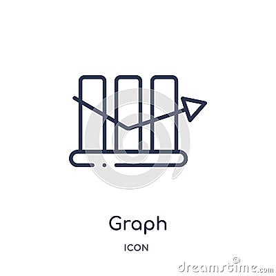 Linear Graph Icon From Business And Analytics Outline Collection. Thin ...