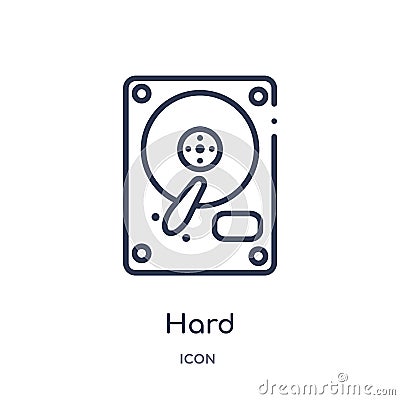 Linear Hard Icon From Electronic Devices Outline Collection. Thin Line ...