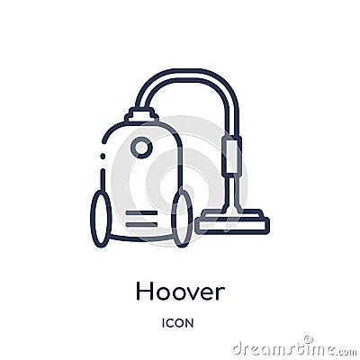 Linear Hoover Icon From Cleaning Outline Collection. Thin Line Hoover ...