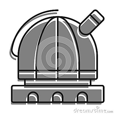 Linear Icon. Observatory. Station For Observing Space, Stars And ...