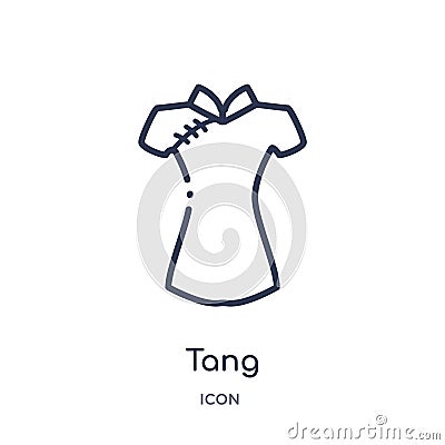 Linear Tang Icon From Asian Outline Collection. Thin Line Tang Vector ...