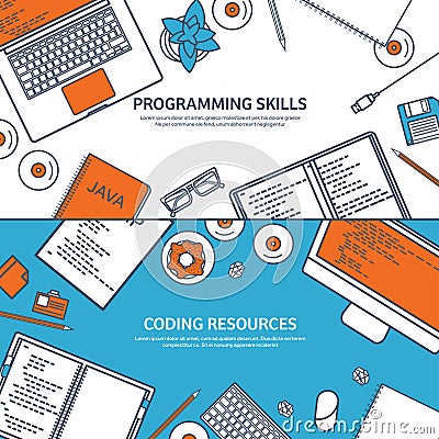 Lined Programming,coding And SEO. Outline Computing Background. Code ...