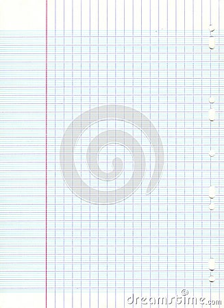 Lined School Sheet Of Paper Royalty-Free Stock Photo | CartoonDealer ...