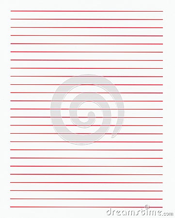 Lined White Paper With Red Lines Texture Background Royalty-Free Stock ...