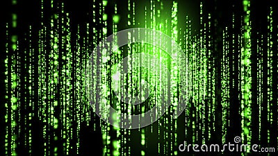 Lines of Green Blurred Letters Falling Stock Footage - Video of loop ...