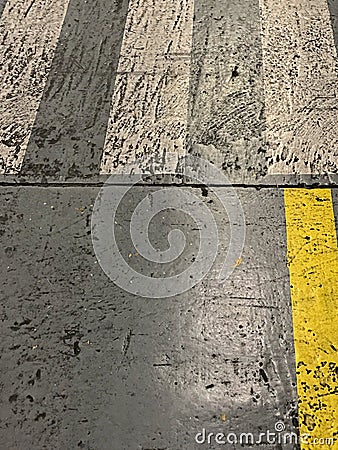 Lines For Road Demarcation. Traffic Symbols Stock Photography ...