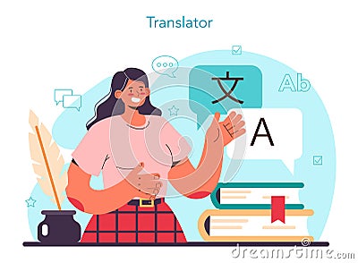 Linguistic Concept. Scientific Study Of Language, Its History Cartoon ...