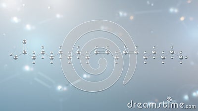 Linoleic Acid Molecular Structure, 3d Model Molecule, Omega-6 ...