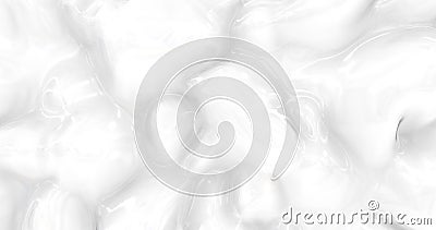 Liquid Abstract White Background. Smooth Glossy Texture 3D Rendering ...