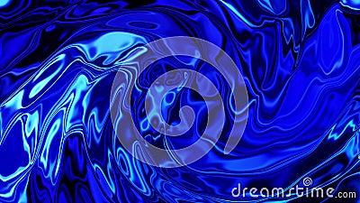 Liquid Blue Abstract Background. Shining Movement of Paint with Glitter ...