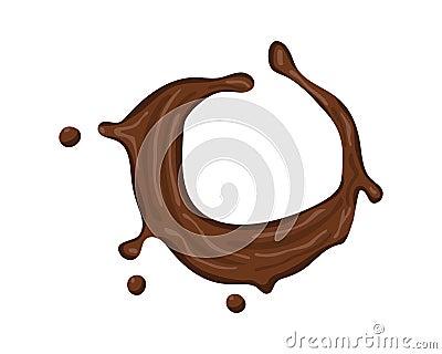Liquid Chocolate Circle Vector Illustration | CartoonDealer.com #215843954