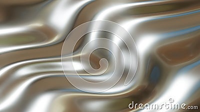 Liquid Chrome Waves Background, Shiny And Lustrous Metal Pattern ...