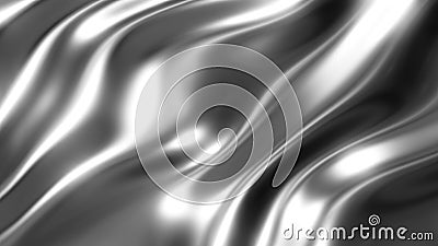 Liquid Chrome Waves Background, Shiny And Lustrous Metal Pattern ...
