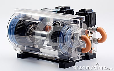 Liquid Cooling Pump Isolated On Transparent Background. Royalty-Free ...