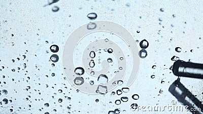 Liquid Moving Under a Microscope Stock Footage - Video of microscope ...