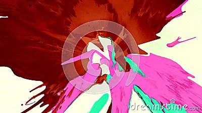 Liquid Paint Splash Effect On White Wall. Royalty-Free Stock ...