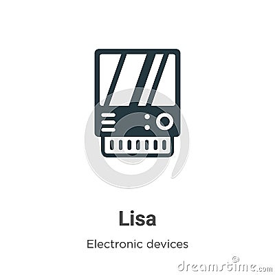 Lisa Vector Icon On White Background. Flat Vector Lisa Icon Symbol Sign ...