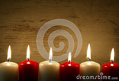Lit Candles, Frame, Background Stock Photo - Image: 80165870