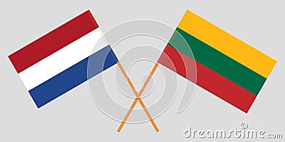 Lithuania And Netherlands. The Lithuanian And Netherlandish Flags ...