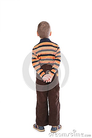 Little Boy From Back Stock Photo - Image: 4206220