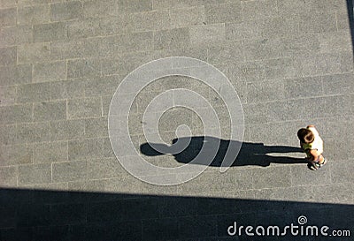 Little Boy And Big Shadow Stock Photo - Image: 67688971
