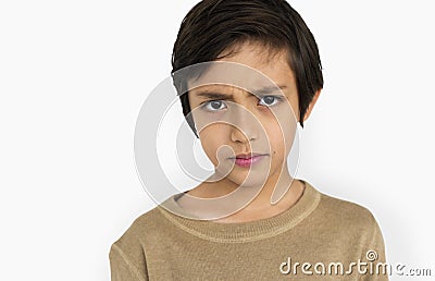 Little Boy Frowning Sad Concept Royalty-Free Stock Photography ...