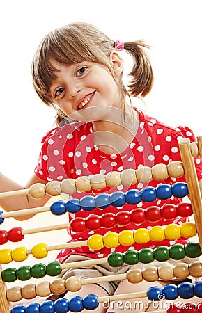 Little Girl Counting Stock Photo | CartoonDealer.com #25213698