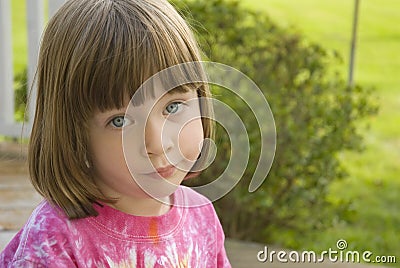 Little Girl With A Perplexed Expression Stock Image | CartoonDealer.com ...