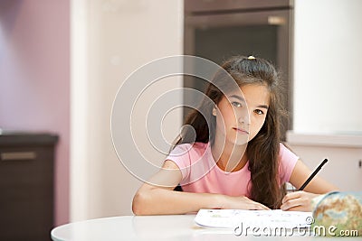Little Girl Studying Stock Photo | CartoonDealer.com #25826741