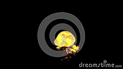 Little Nuke Explosion. Bust. Bang. Stock Footage - Video of onfall ...
