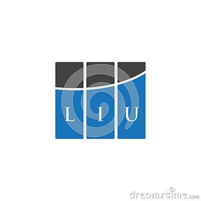 LIU Letter Logo Design On WHITE Background. LIU Creative Initials ...