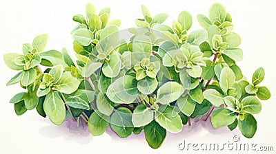 Lively Watercolor Rendering Of A Sprightly Marjora AI Generated Stock ...