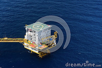 Living Quarter Of Offshore Oil Rig Royalty Free Stock Photography ...