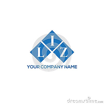 LIZ Letter Logo Design On WHITE Background. LIZ Creative Initials ...