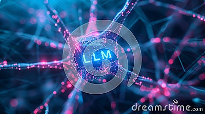 LLM Large Language Model Text And Background With Neural Network Royalty-Free Stock Photo ...
