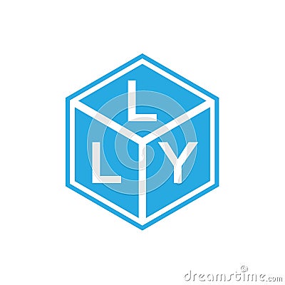 LLY Letter Logo Design On Black Background. LLY Creative Initials ...
