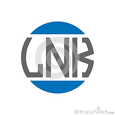 LNK Letter Logo Design On White Background. LNK Creative Initials ...