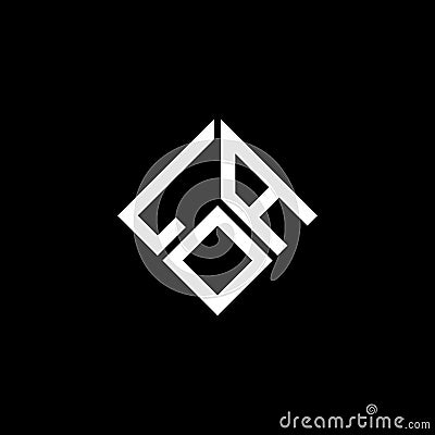 LOA Letter Logo Design On Black Background. LOA Creative Initials ...