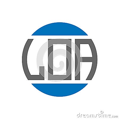 LOA Letter Logo Design On White Background. LOA Creative Initials ...