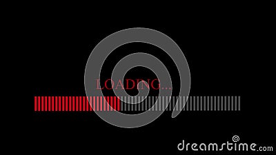 Loading Screen. Loading Bar Progressing Animation Stock Video - Video ...