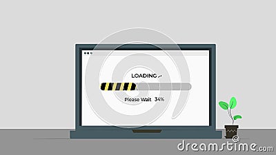 Loading Bar Animation. Loading Progress Bar Stock Video - Video of ...